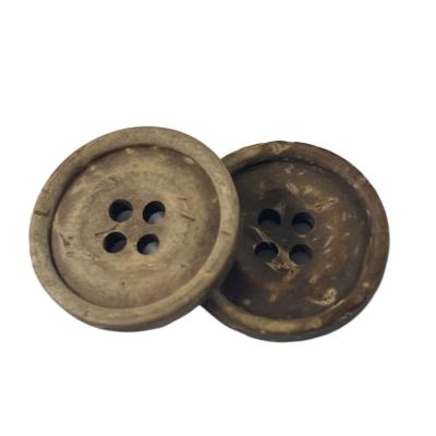 China Natural Coconut Buttons 4 Hole 18L for Knitting Sewing and Jewelry Crafts for sale