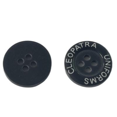 China High Temperature Resistant Navy Urea Buttons 24L Four Hole for Firefighter Uniforms for sale