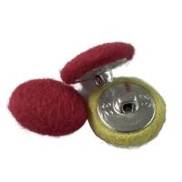 China Custom Fabric Covered Buttons with Metal Shank 36L 22mm for Coats and Jackets for sale