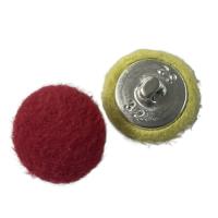 China Custom Fabric Covered Buttons with Metal Shank 36L 22mm for Coats and Jackets for sale