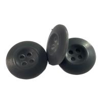 China Grey Melamine Buttons 30L Round Matt Finish for Military Uniforms Durable Lightweight for sale
