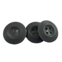 China Grey Melamine Buttons 30L Round Matt Finish for Military Uniforms Durable Lightweight for sale