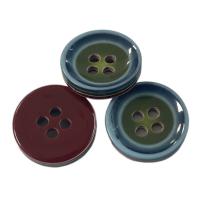 China Fancy Eight Layers Colorful 4 Hole Plastic Buttons 28L for Garment Accessories DIY for sale