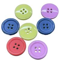 China Eco-Friendly Resin Chalk Buttons 4 Hole 28L ODM Custom Colors for Garment Accessories for sale