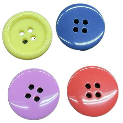 China Eco-Friendly Resin Chalk Buttons 4 Hole 28L ODM Custom Colors for Garment Accessories for sale