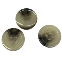 China Eco-Friendly Resin Faux Horn Button 28L 4 Hole for Women's Coat Outerwear for sale