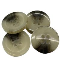 China Eco-Friendly Resin Faux Horn Button 28L 4 Hole for Women's Coat Outerwear for sale