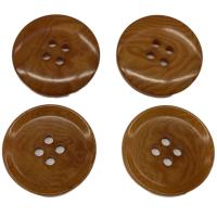 China Natural Corozo Buttons 36L Dye Brown with Rim Eco Friendly for Coats for sale