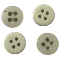 China Four Layers 20L Plastic Resin Buttons with Two Slot Face and 4 Hole Back for Sewing for sale