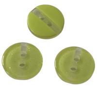 China Eco-Friendly Resin Glitter Effect Two Hole Plastic Shirt Buttons 22L with Chalk Slot for sale