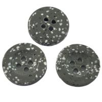 China Eco Friendly Recycled Polyester Buttons with Stone Powder 24L Four Hole for Shirts for sale