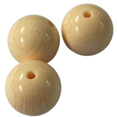 China Eco-Friendly Plastic Bead Buttons Faux Wood Effect 24L 15mm for Garment Accessories for sale