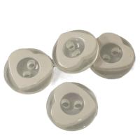China Backside Transparent Plastic Heart Buttons White Color In 20L For Sewing for sale