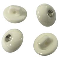 China Faux Diamond Face Plastic Resin Shank Buttons 18L 11mm for Shirt Sewing for sale