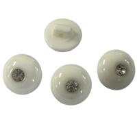 China Faux Diamond Face Plastic Resin Shank Buttons 18L 11mm for Shirt Sewing for sale