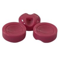 China Plastic Resin Red Shank Buttons With Concave Front Side One Hole On The Back for sale