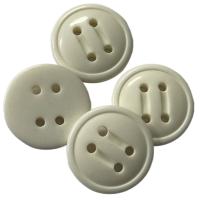China Four Hole Plastic Resin Buttons 38L Two Slot Design Durable Garment Sewing Buttons for sale