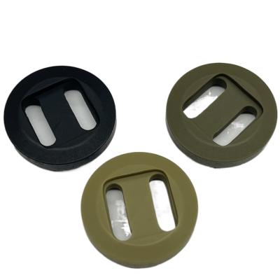 China Resin Slot Buttons 34L 2 Hole Three Color for Military Coat Jacket Uniform Sewing for sale
