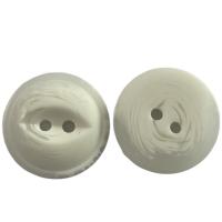China Eco-Friendly Resin Fish Eye Buttons Off White 27L Two Hole for Coat Sewing for sale