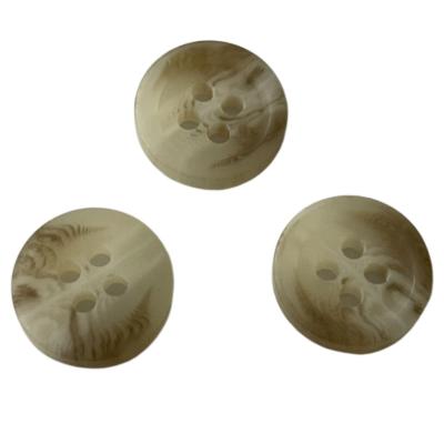 China Resin Imitation Horn Coat Button 5/8 Inch 4 Hole ODM for Women Outerwear for sale