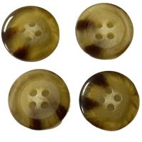 China 3/4 Inch Four Hole Plastic Fake Horn Coat Buttons ODM Color 19mm for Sweater for sale