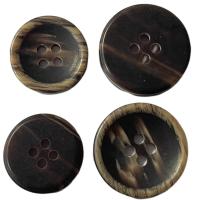 China 4 Holes Polyester Buttons 32L 26L Faux Wood Effect for Coat Outerwear ODM Service for sale