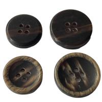 China 4 Holes Polyester Buttons 32L 26L Faux Wood Effect for Coat Outerwear ODM Service for sale