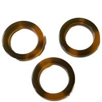 China Eco Friendly Resin Circle Buttons 18mm 1 Hole Faux Horn for Sewing DIY Garment Accessories for sale