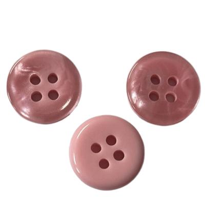 China 1/2 Inch 4 Hole Plastic Shirt Buttons Eco Friendly Resin for Blouses 20L for sale
