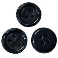 China Faux MOP Plastic Shirt Buttons 18L 4 Holes Eco-Friendly Polyester for Shirts Blouses for sale