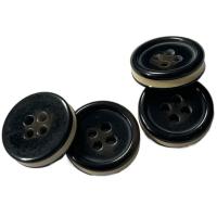 China Eco-Friendly Resin Coat Buttons 28L with Special Edge for Sweater and Overcoat for sale
