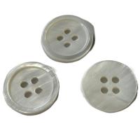 China Pearl White Natural Shell Buttons 24L 15mm 4 Hole for Sewing Knitting for sale