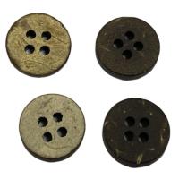 China Natural Coconut Button 4 Hole 11mm 18L for Sewing Knitting Garment Eco-Friendly for sale