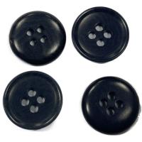 China 32L Coat Sewing Natural Material Buttons / Black Corozo Buttons for sale