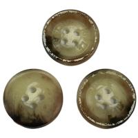China Natural Horn Buttons Four Hole 36L Engraved Logo for Overcoat Coat for sale