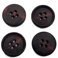 China Natural Horn Buttons Four Hole 28L Matt Finish for Coat Overcoat Garment Accessories for sale