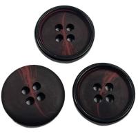China Natural Horn Buttons Four Hole 28L Matt Finish for Coat Overcoat Garment Accessories for sale