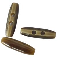 China 50mm Resin Shaded Oval Toggle Coat Buttons 2 Holes for Jacket Sweater Overcoat for sale