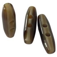 China 50mm Resin Shaded Oval Toggle Coat Buttons 2 Holes for Jacket Sweater Overcoat for sale