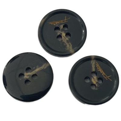 China 32L Plastic Coat Buttons 20mm Painting Color Logo for Sweater Overcoat for sale