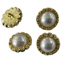 China ODM Natural Mother of Pearl Metal Shank Buttons 11mm to 56mm for DIY Sewing for sale