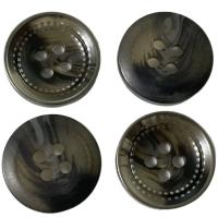 China Faux Horn Plastic Coat Buttons 4 Hole 34L for Women's Coat Sweater for sale