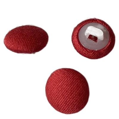 China 16L Fabric Covered Buttons with Plastic Shank for Sweater Shirt Custom Color for sale