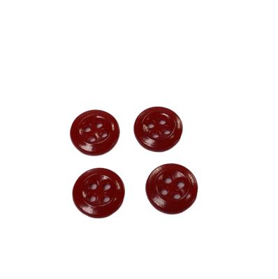 China Melamine Buttons 18L Red Fireproofing for Fireman Uniforms Clothing Heat Resistant for sale