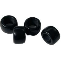 China Plastic Cord Ends 16L Black ODM 1 Hole for Coat Jacket Hoodies Garment Accessories for sale