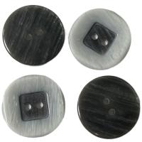 China Polyester Coat Jacket Sweater Buttons 44L 2-Holes Two Layers Resin Eco-Friendly for sale
