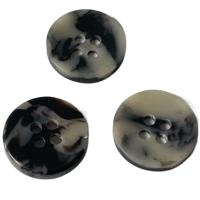 China Marble Effect Polyester Buttons 4 Holes 32L for Coat Outerwear Jacket for sale