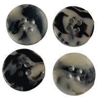China Marble Effect Polyester Buttons 4 Holes 32L for Coat Outerwear Jacket for sale