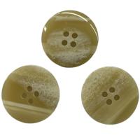 China 4 Holes Fake Marble Polyester Button Brown 30L Use For Coat Jacket for sale
