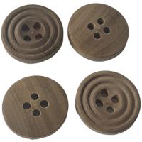 China Eco Friendly Natural Wooden Buttons 30L 19mm for Luxury Sewing Coats for sale